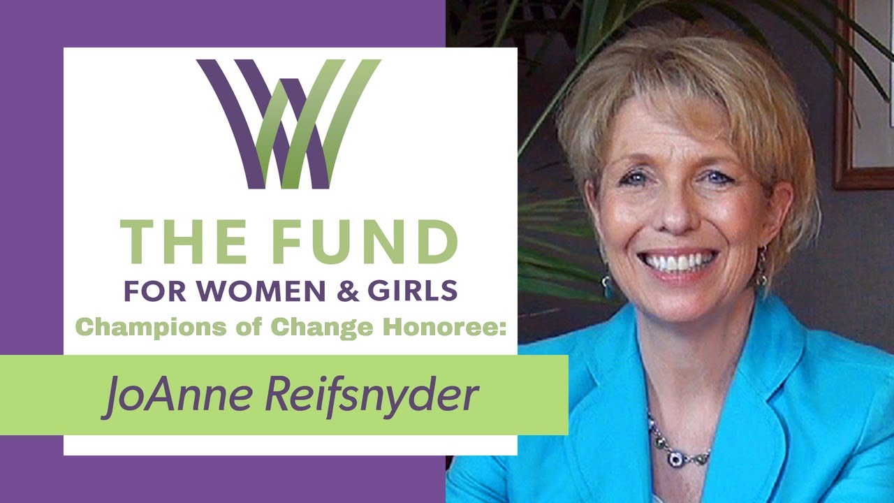 Dr. JoAnne Reifsnyder - Champions of Change Honoree - YouTube