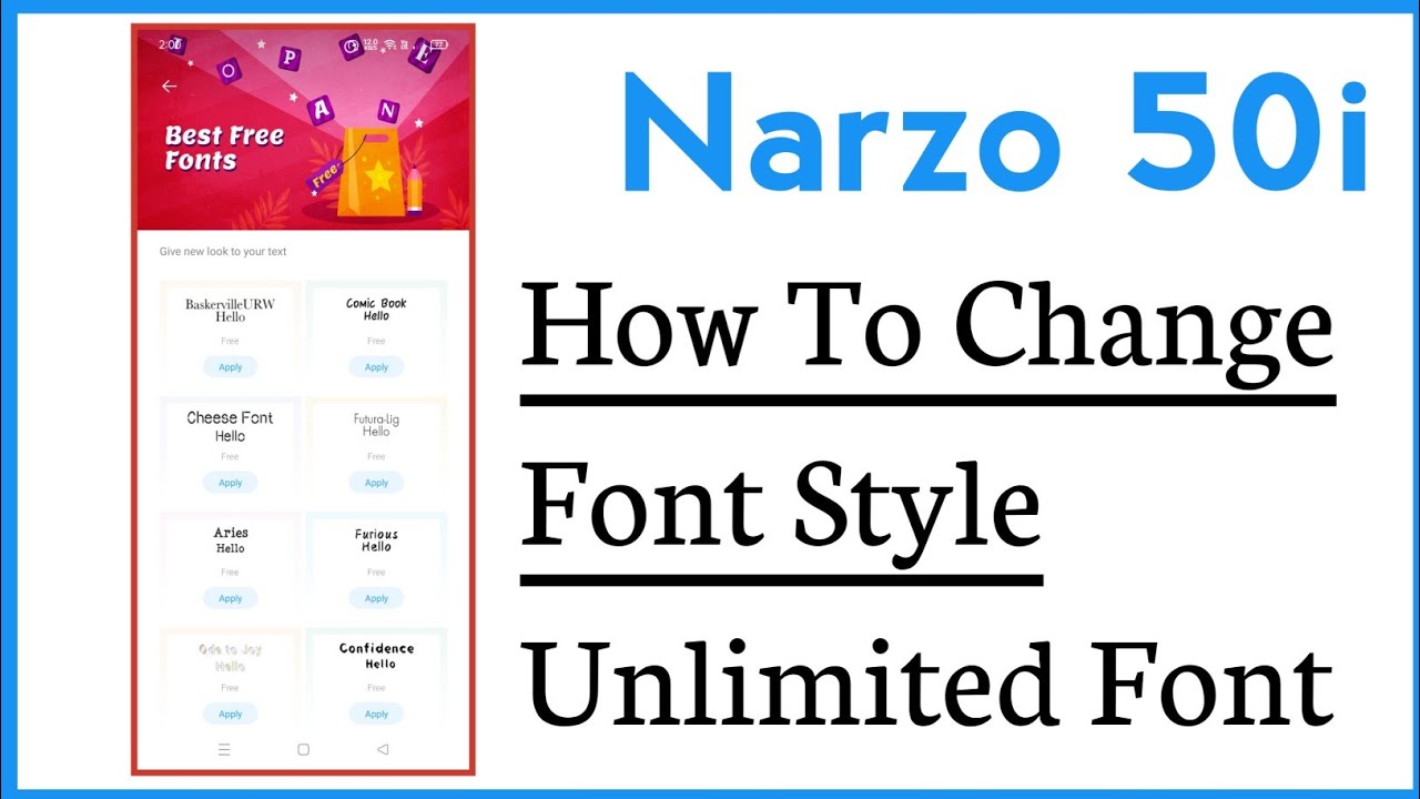 Realme Narzo 50i How To Change Font Style Font Changer With Unlimited realme-narzo-50i-how-to-change-font-style-font-changer-with-unlimited