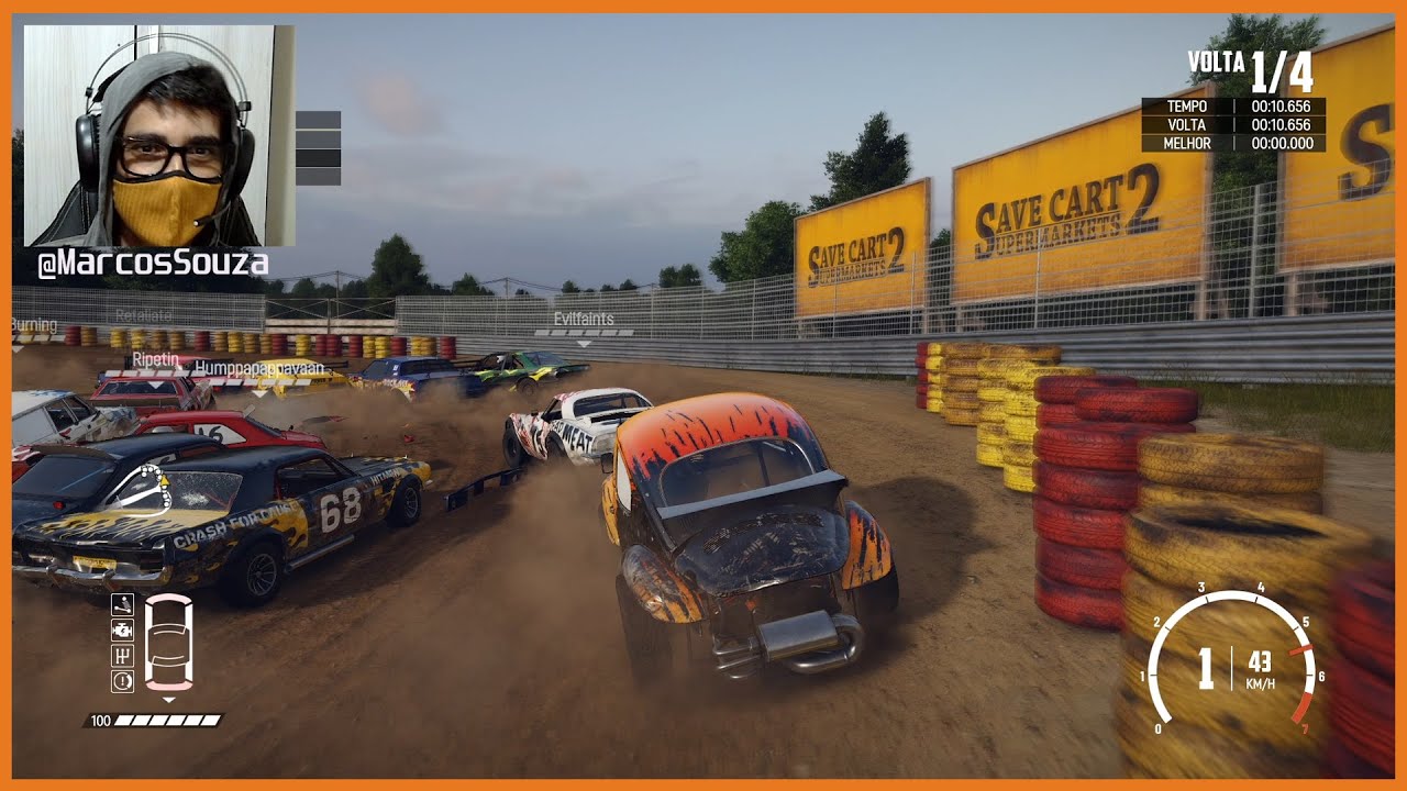 Wreckfest - sobrevivendo com o fusquinha / logitech Driving Force GT ...