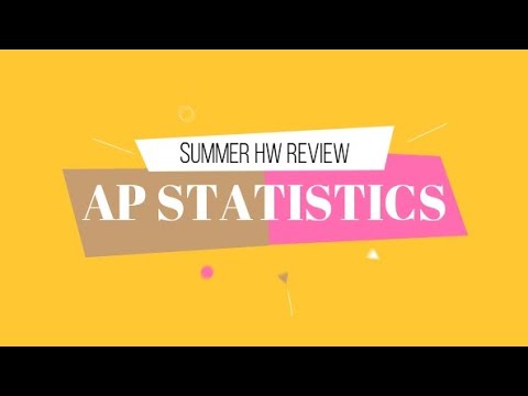 AP Statistics Summer Homework Review - Adriana Zanotto-Doyle - YouTube