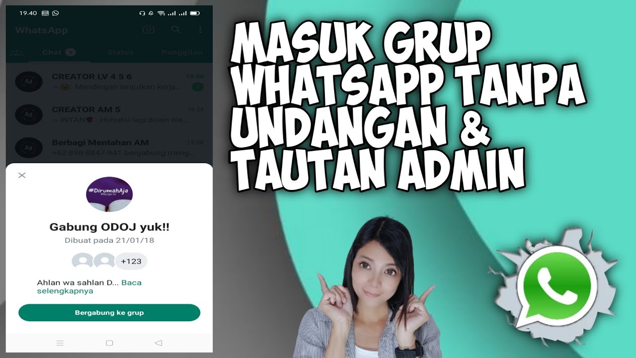 Cara Masuk Grup WhatsApp Tanpa Undangan & Tautan Admin - YouTube