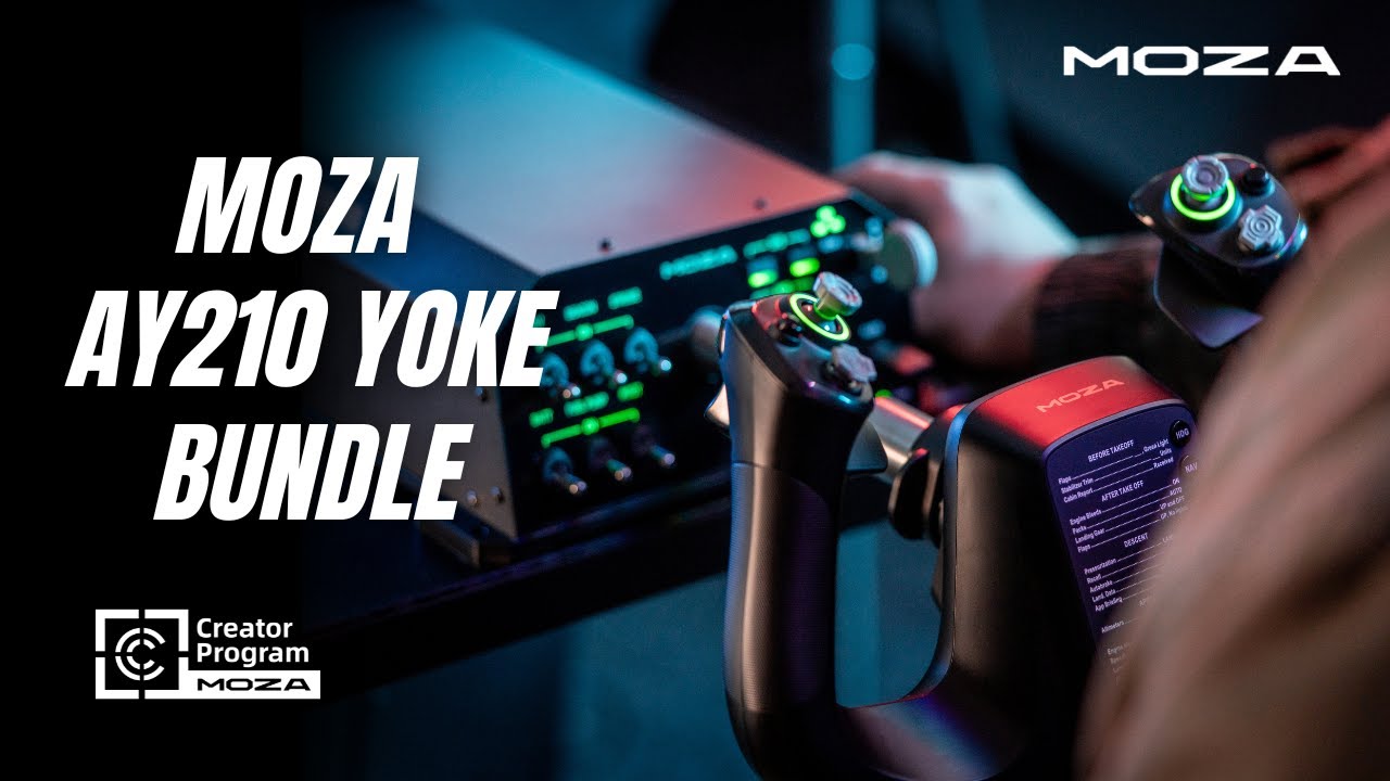 Unboxing & Setup: MOZA AY210 Force Feedback Yoke Bundle - YouTube