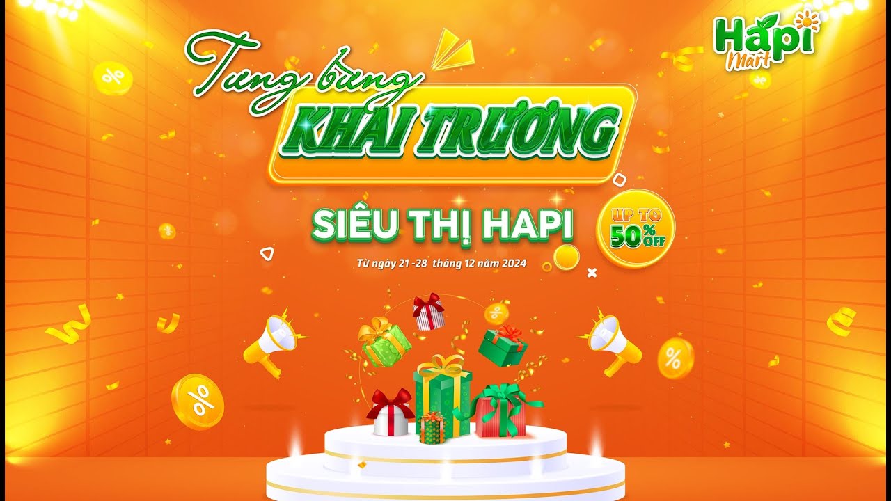 Khai trương HAPI Mart, Ngọc Hồi, Hoàng Mai, Hà Nội - YouTube