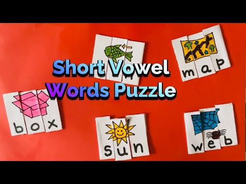 Short Vowel Word Puzzles - YouTube