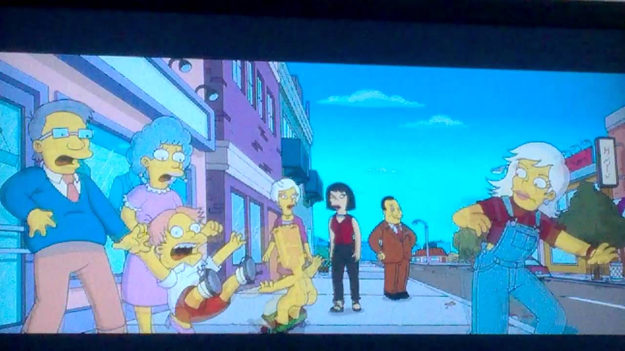 Simpsons movie clip naked bart - YouTube