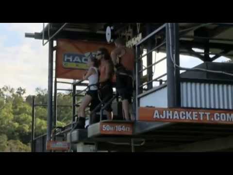 The most scared person doing a bungee jump.. - YouTube