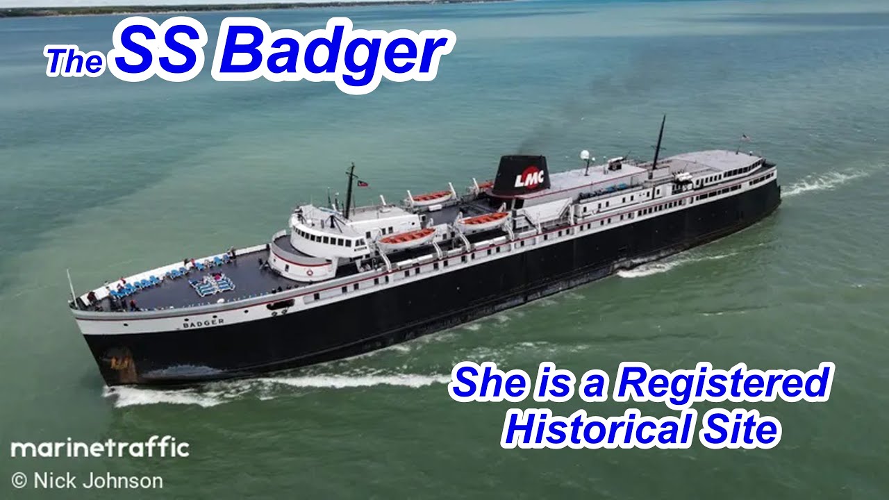 This is The SS Badger, A Coal Fired, Steam Powered Ferry, Operating on ...