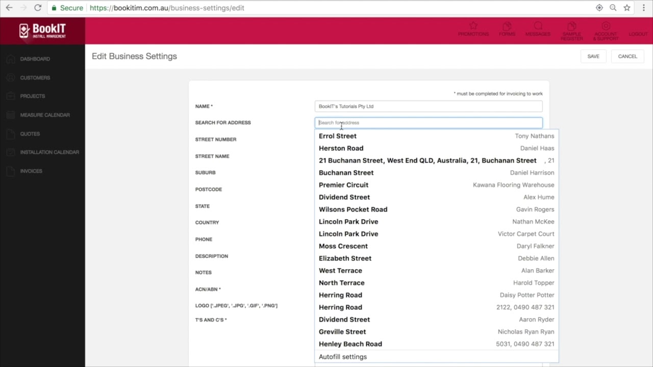 BookIT Tutorial #1 - Business Settings - YouTube
