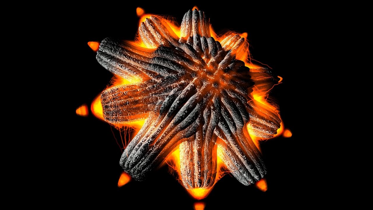 4K 60fps Red Lava Fractal Magic Star 2160 Motion Effect - YouTube