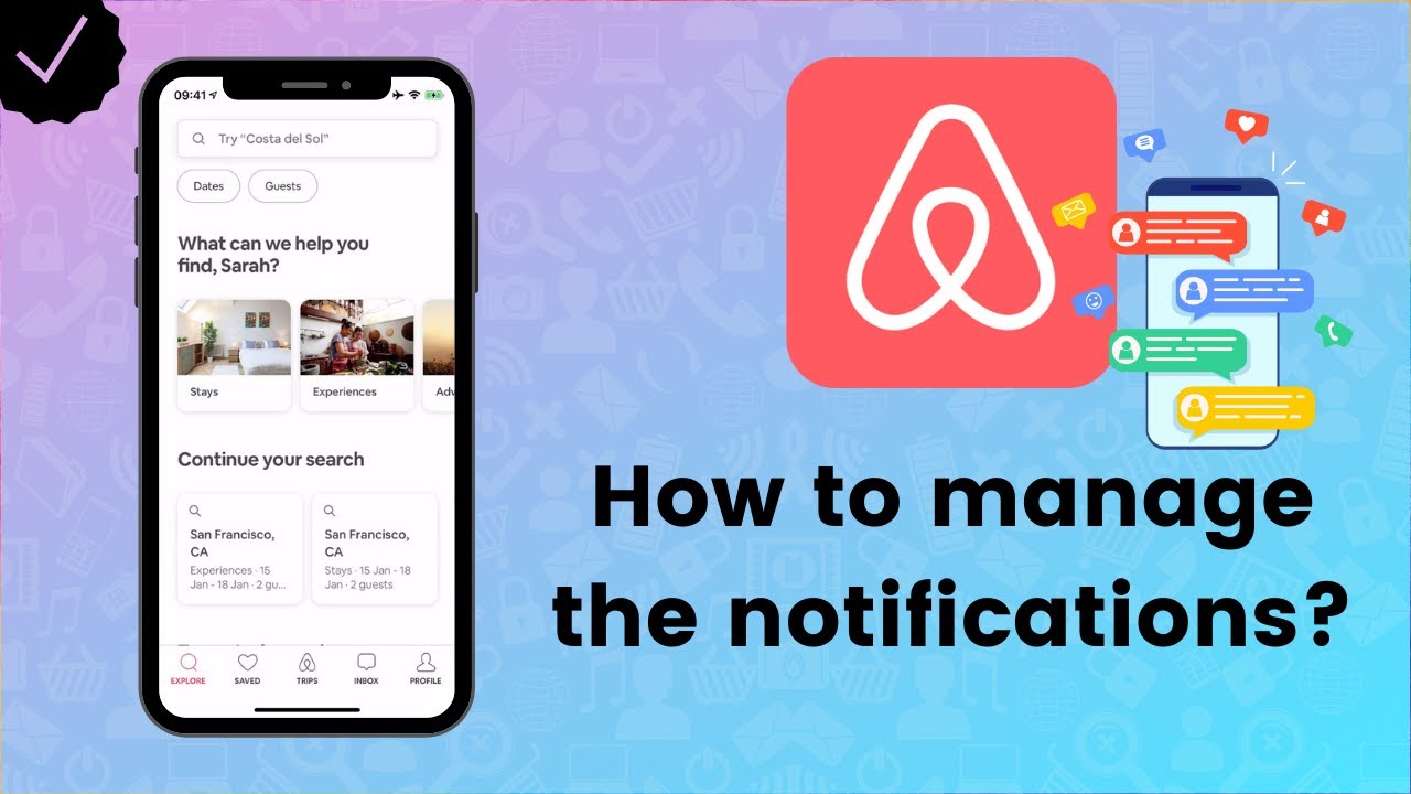 How to manage the notifications in Airbnb? - YouTube