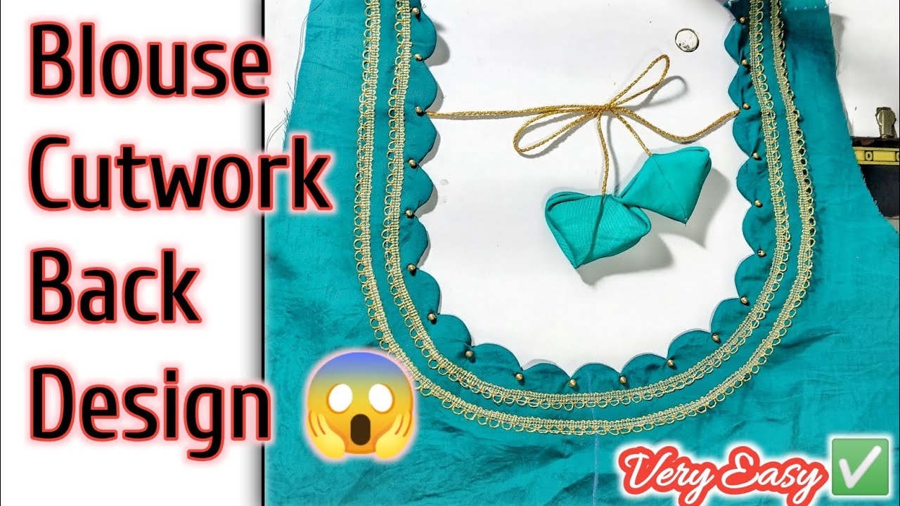 Blouse Cutwork Back Design 😱|Very Easy|Cutting and Stitching |# ...
