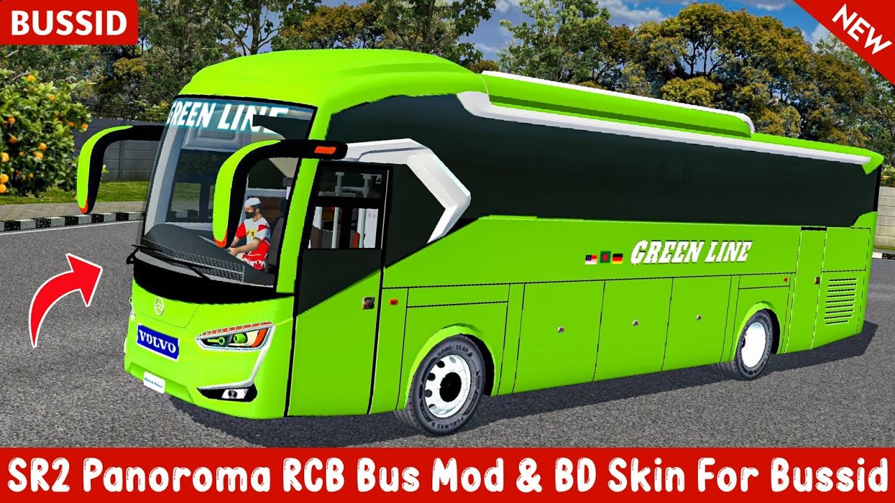 Bussid Bus Mod | SR2 Panoroma RCB Bus Mod & BD Bus Skin | Bus Simulator ...