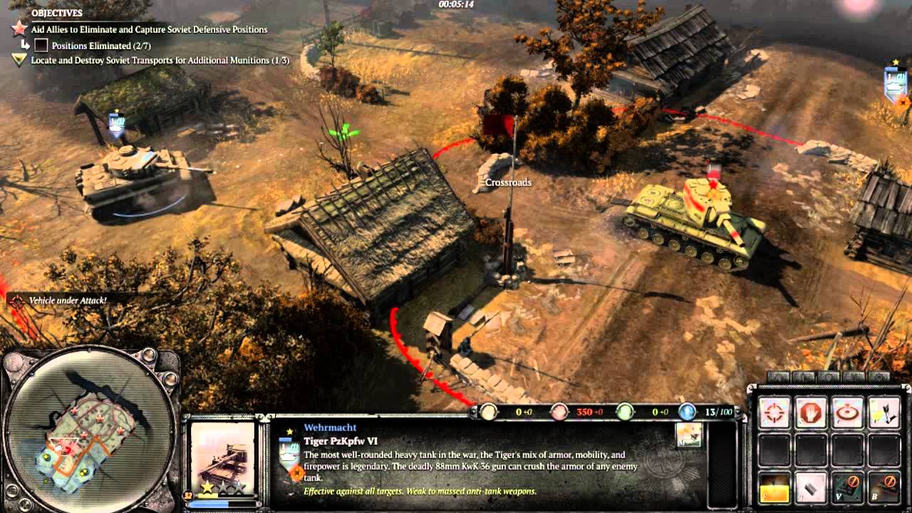 how to win tiger ace case blue DLC COH 2 part 1 - YouTube