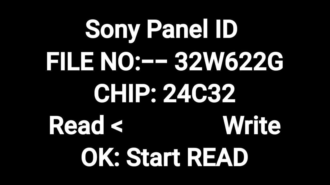 ALL IN ONE TOOL [ 2. SONY PANEL ID ] - YouTube
