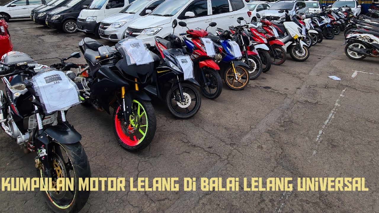 Ini dia kumpulan motor lelang murah di balai lelang universal - YouTube