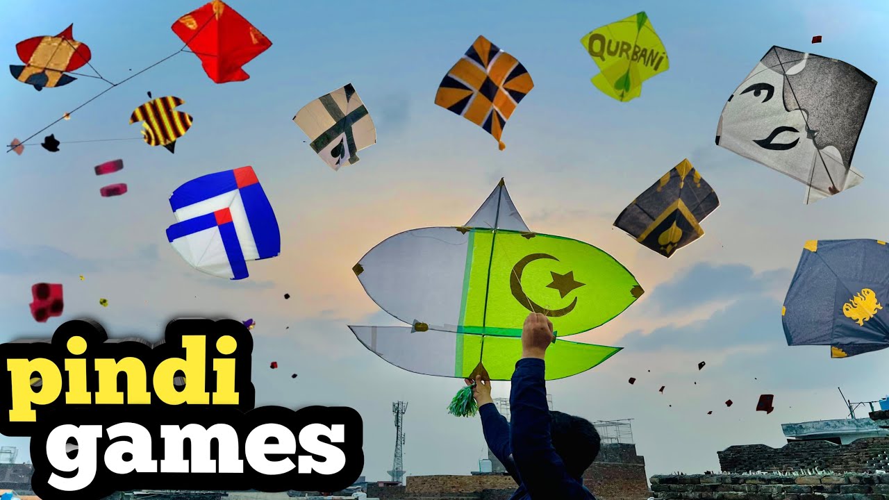 pindi kite games | cutting kites | new kites making | Usmanalivlogs ...
