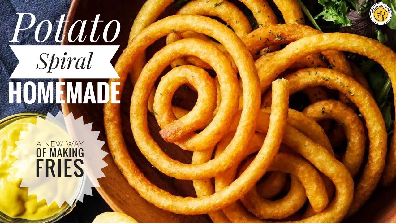 Crispy Potato Spiral | New Way of Making Fries | Potato Spiral Recipe ...