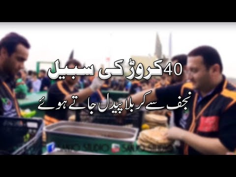 Arbaeen  2017 l 40 Cror Ki Sabeel l kwait Sabeel l 36کڑور کی لاگت کا کربلا زائرین کے لنگر امام حسین
