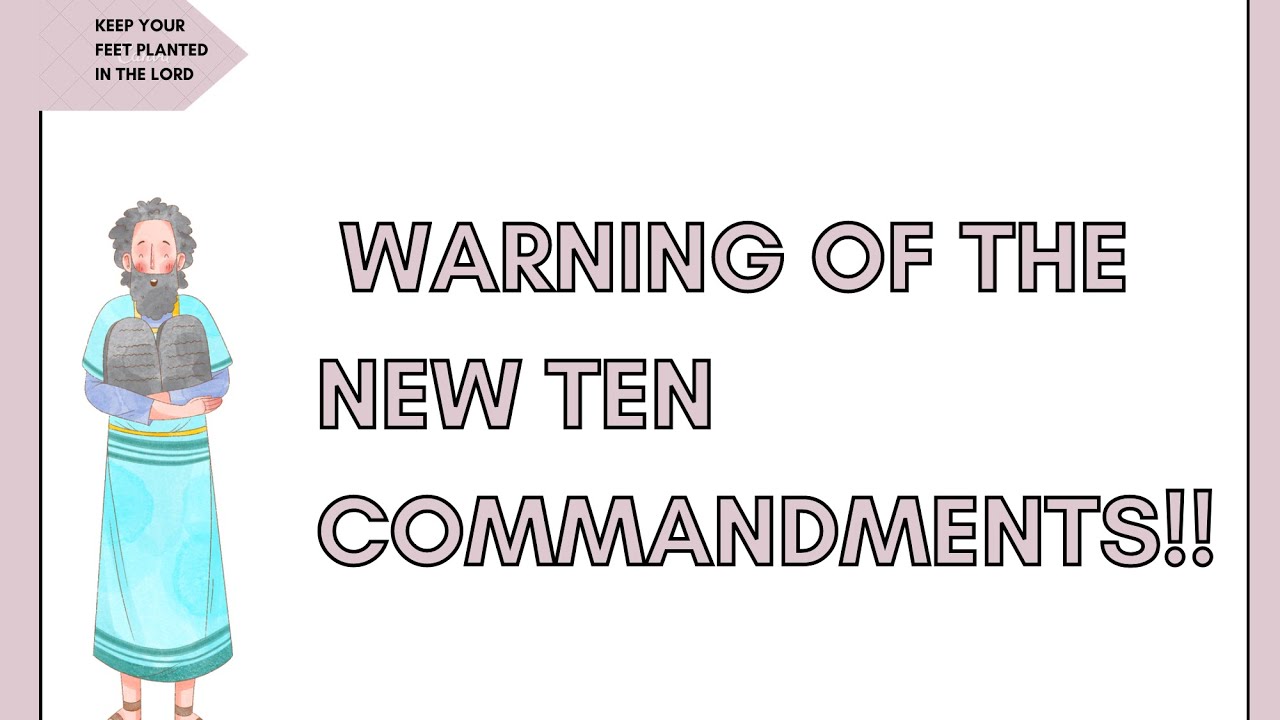 ⚠️ The New Commandments!! Video at bottom! - YouTube