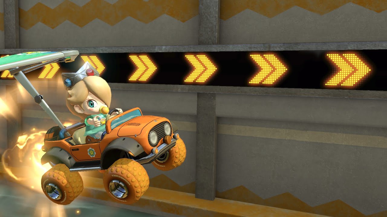 Mario Kart 8 DX (Online) | Baby Rosalina - Tanooki Kart - Funky Monster ...