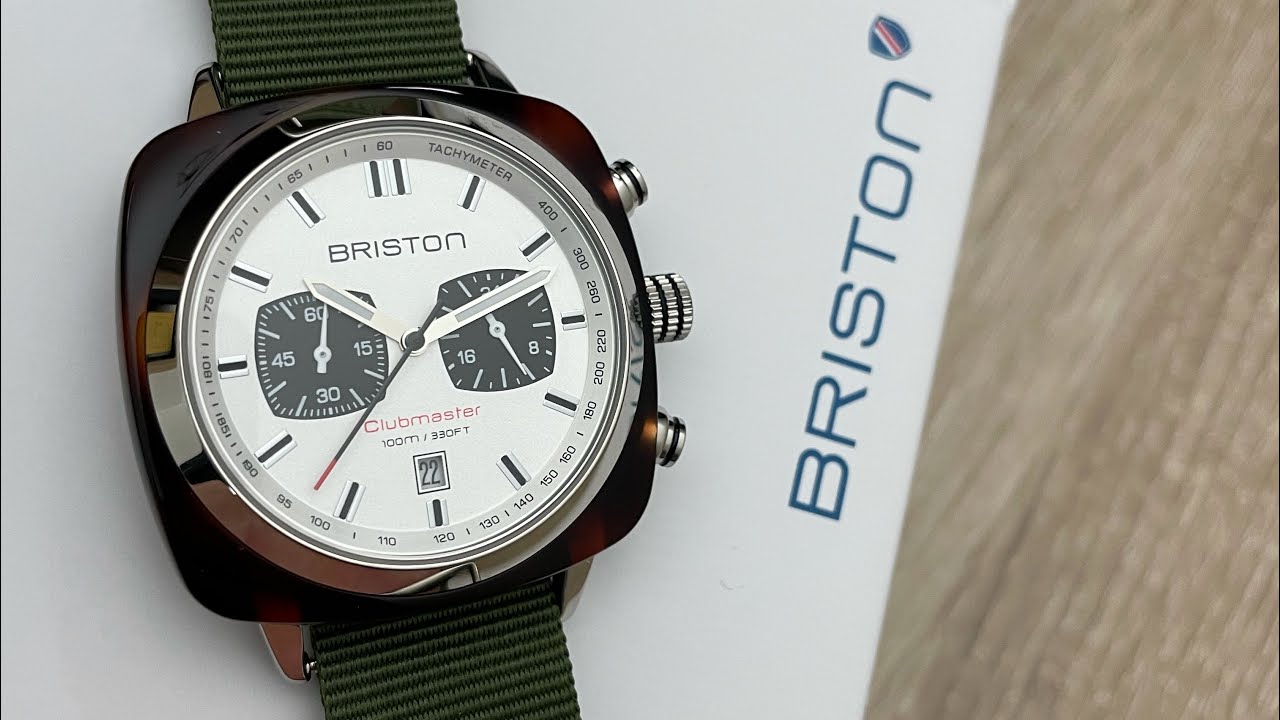 Briston Clubmaster Chronograph Watch (Unboxing) @UnboxWatches - YouTube
