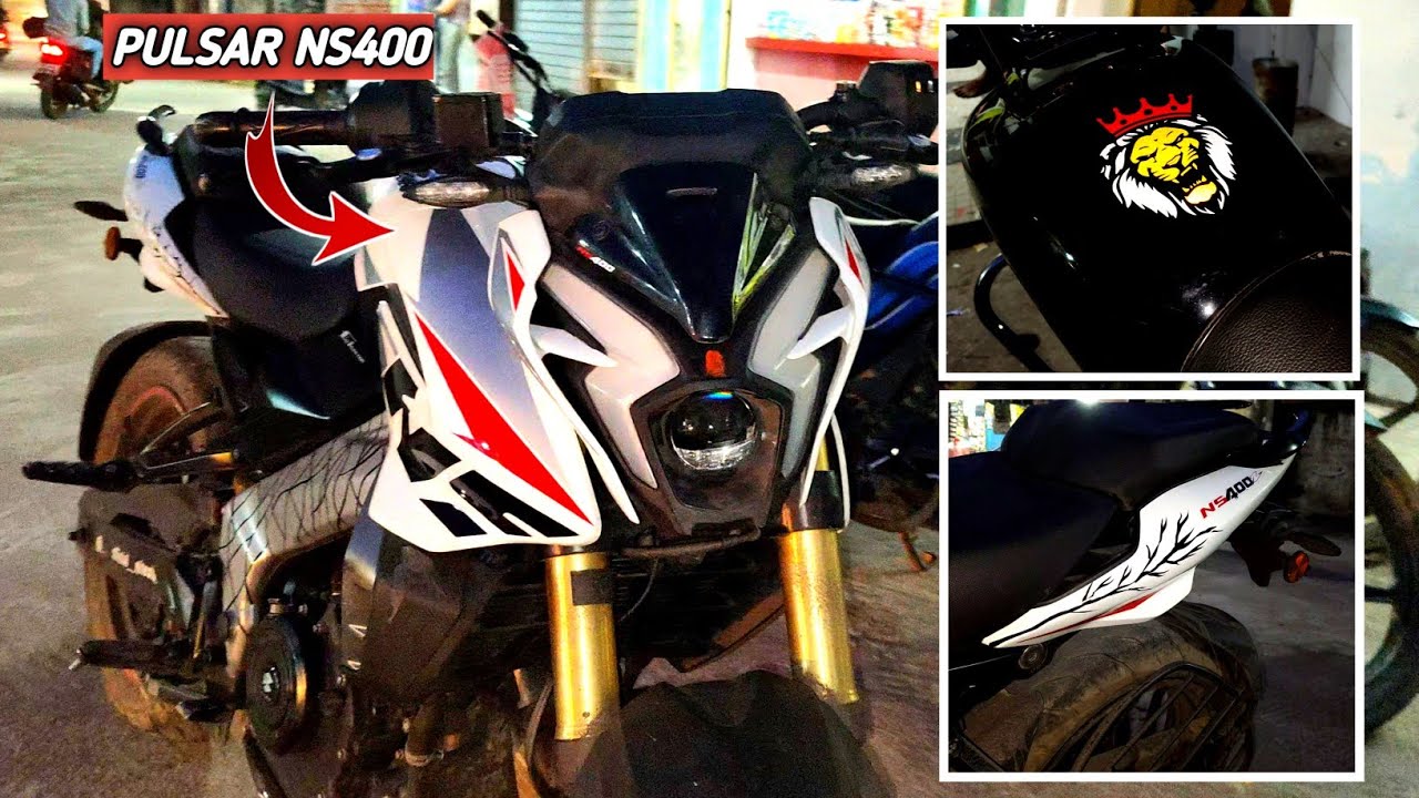 🛑Pulsar NS 400 Bike Me Radium Se Tree Branch Wala Design Aur Splendor ...