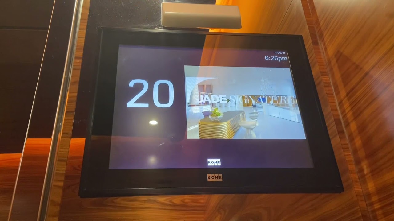 AMAZING Kone Touchscreen Traction Elevators 1&3 @ Jade Signature, Sunny ...