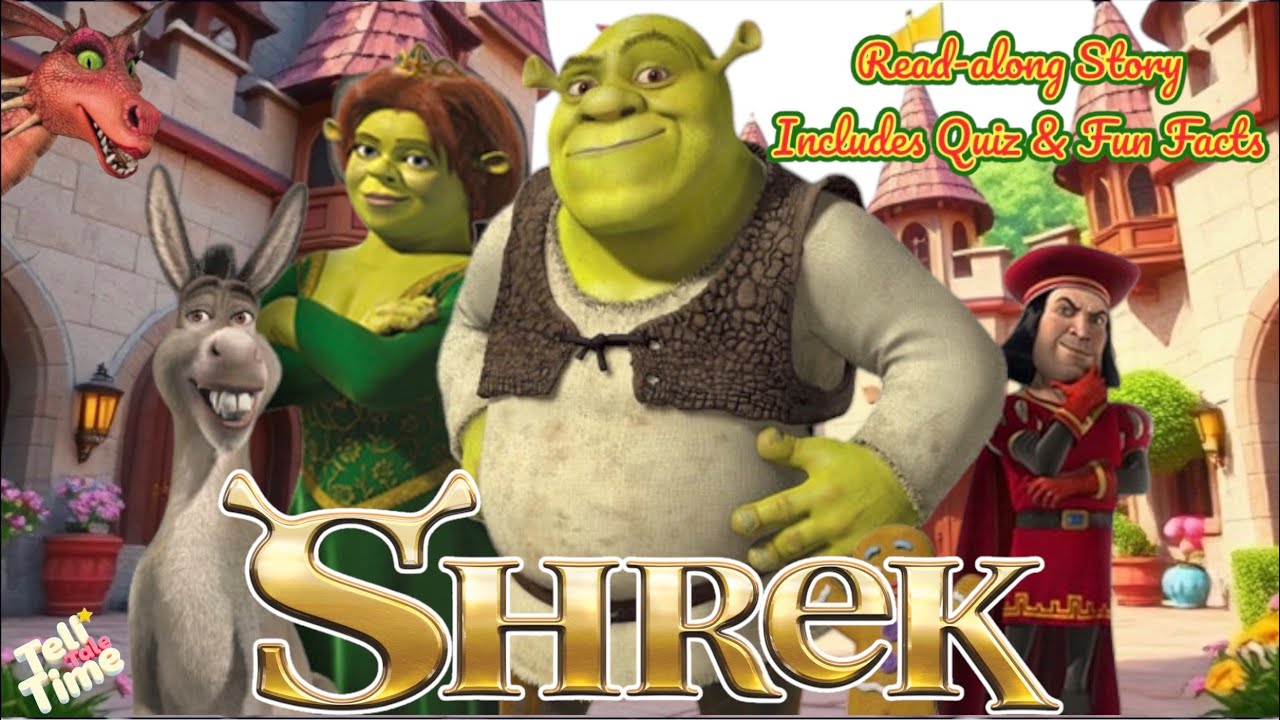 Read-along Kid's Story | Shrek | Includes Quiz & Fun Facts - YouTube