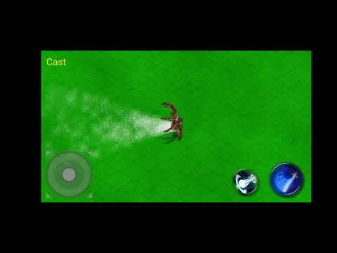 2D isometric spider animations test on mobile - YouTube