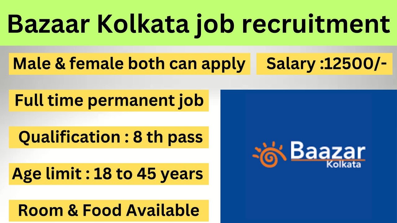 Shopping mall job recruitment । Bazaar Kolkata। career opportunities ...
