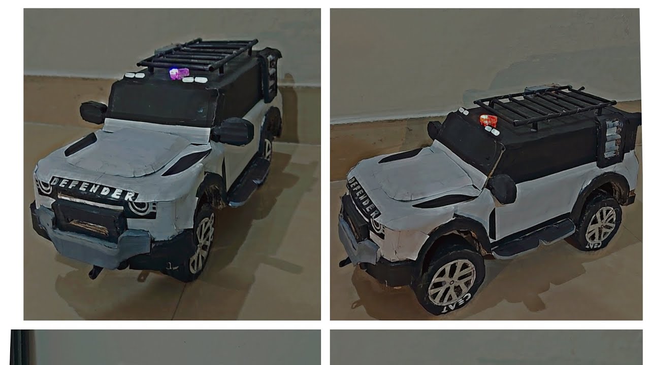 How To Make Land rover defender with cardboard 🤩 [ This is the 1st ...