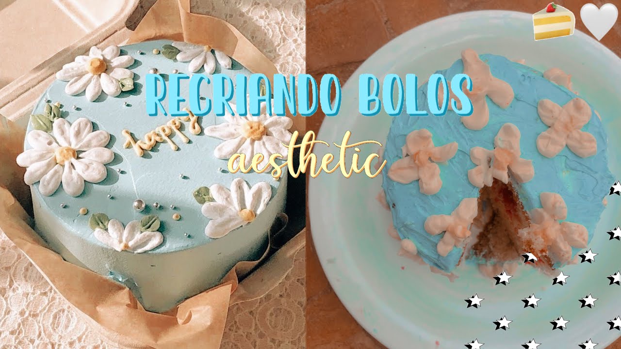 Fazendo mini bolo aesthetic comigo 🍰🤍 - YouTube