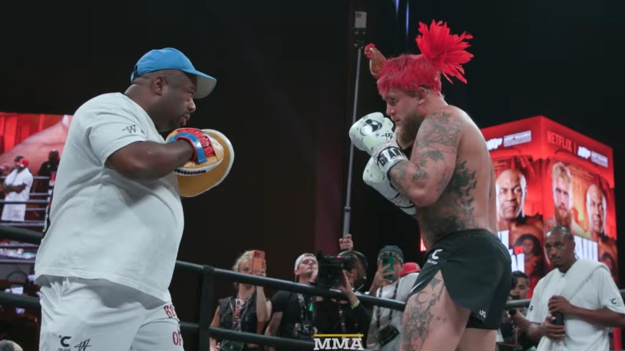 Jake Paul DANCING in Training for Mike Tyson Fight - YouTube