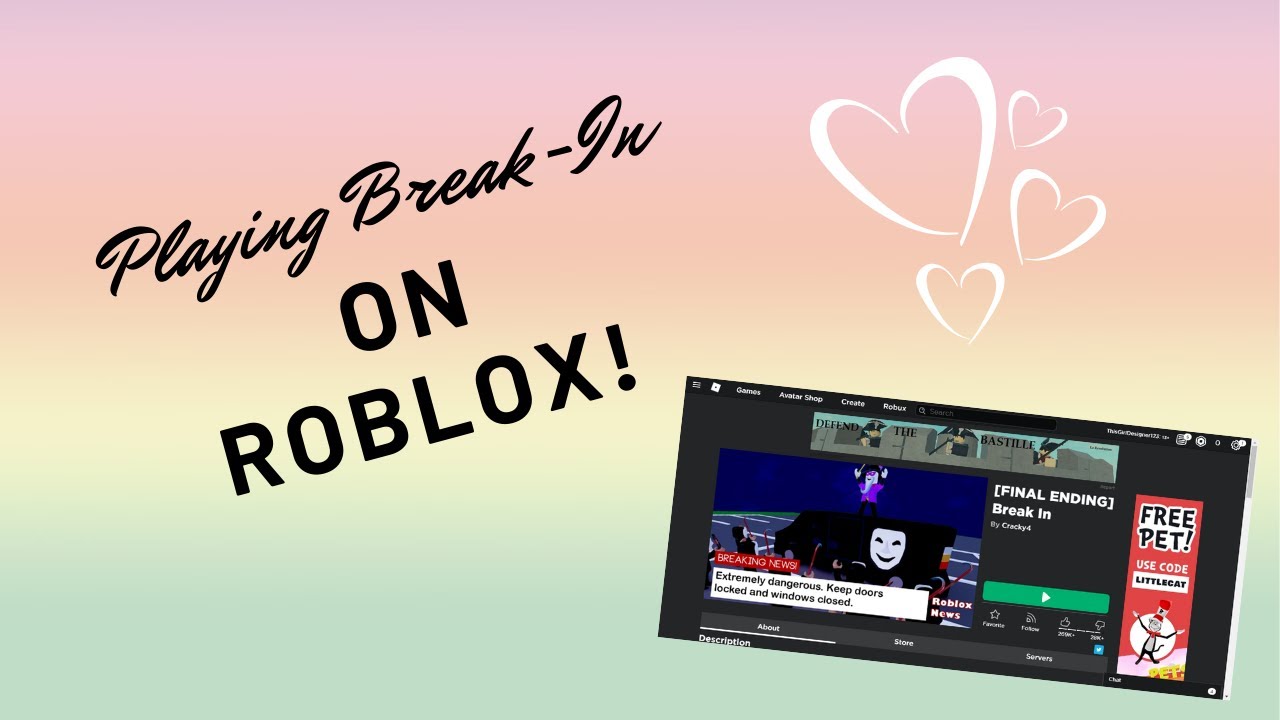 Playing "Break-In" On Roblox! Purge Story Game - YouTube