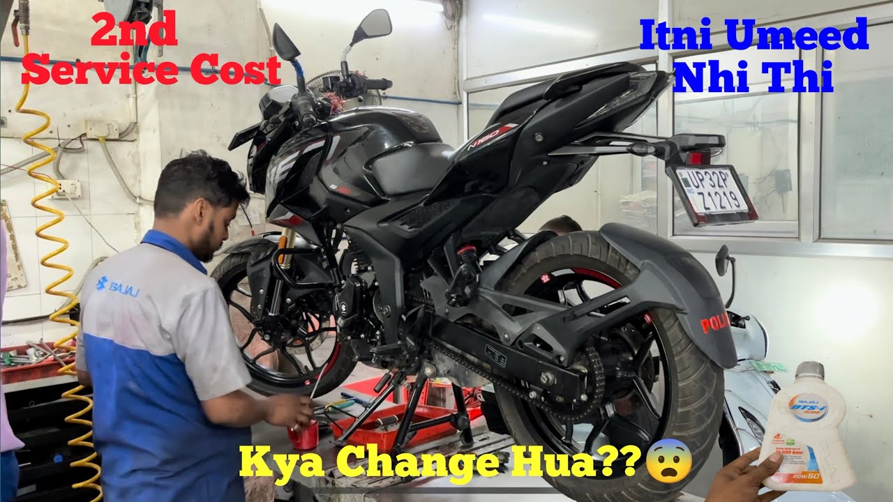 2024 Bajaj Pulsar N160 2nd Service Cost || Pulsar N160 Engine Oil ...