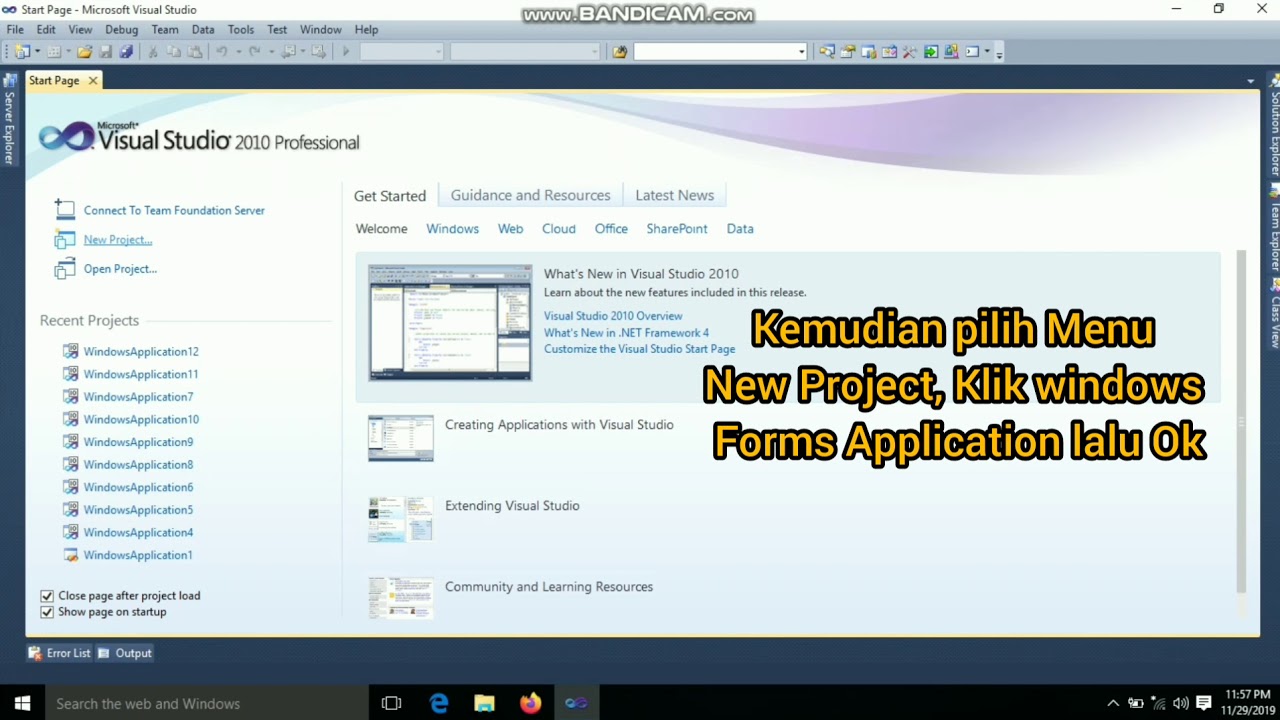 Membuat Form Sederhana di Visual Basic - YouTube