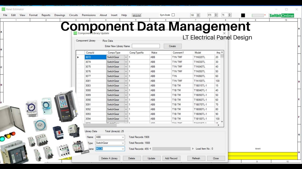 Component Database Management - Electrical Panel Design Software - YouTube