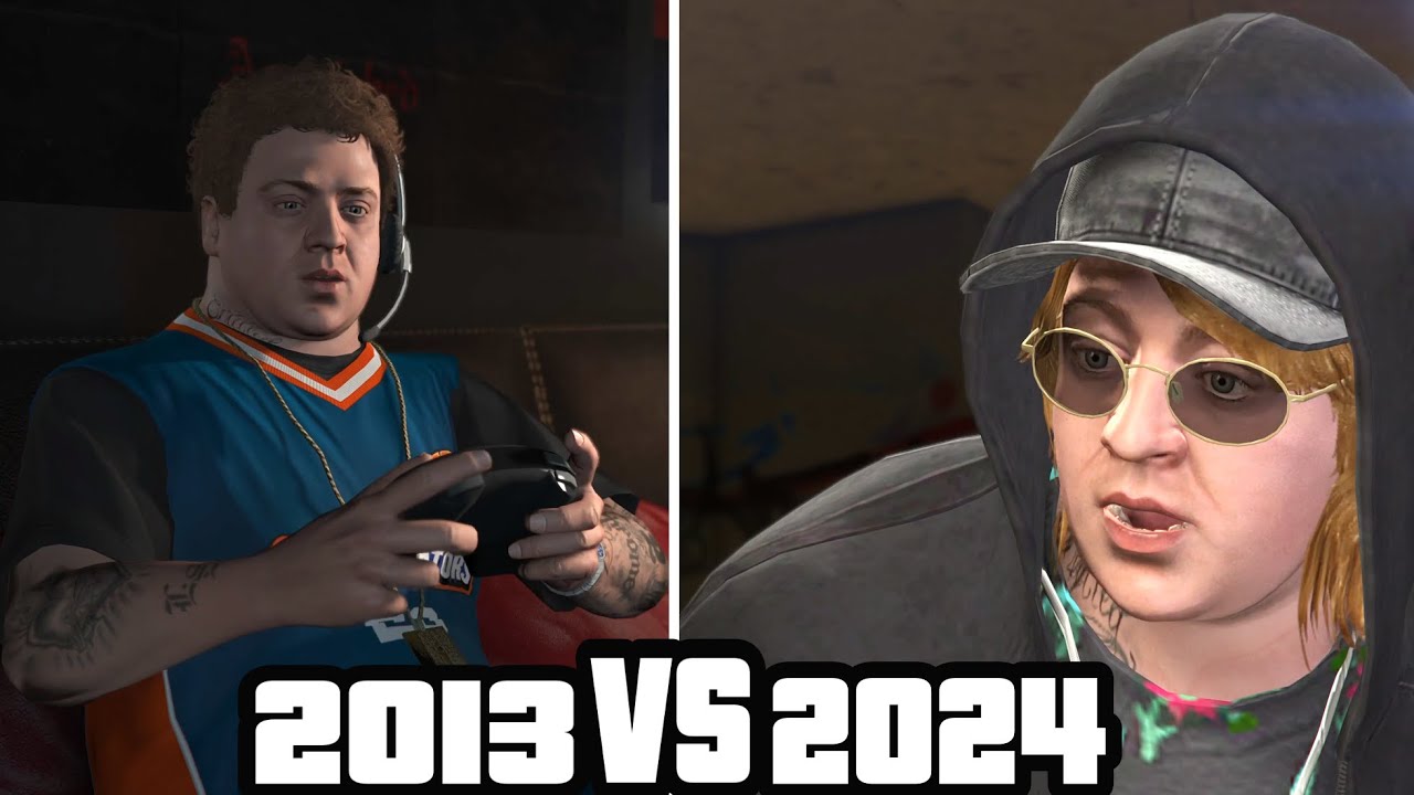 All Jimmy de Santa cutscenes 2013 vs 2024 - YouTube