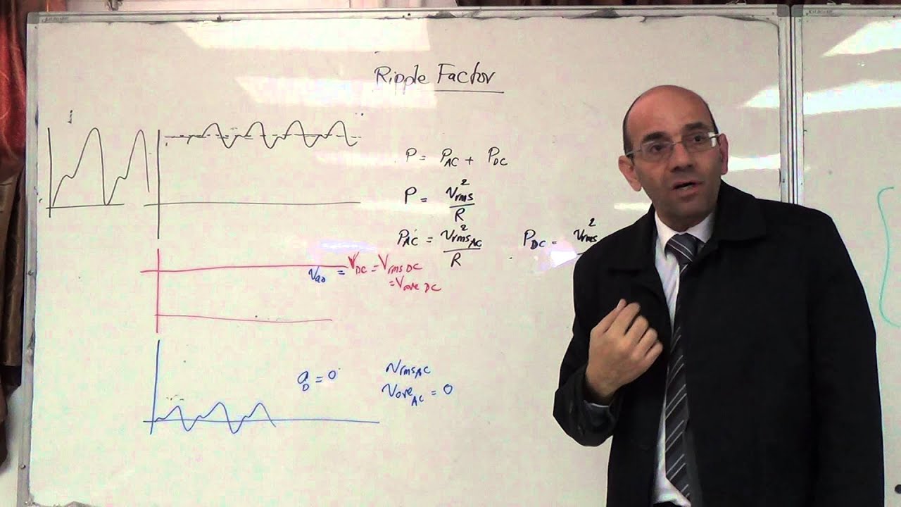rf: Concept of the ripple factor and formula for it, 9/11/2014 - YouTube