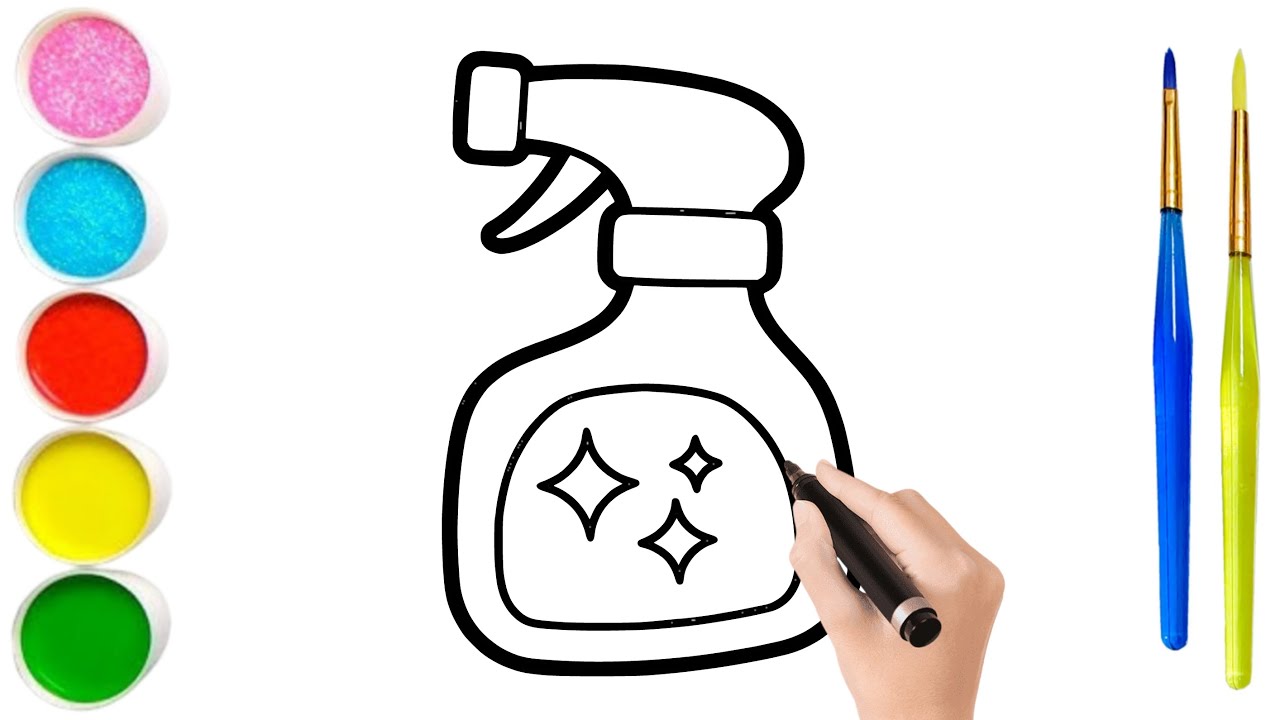 How to draw Toilet Cleaner for Beginners | Drawing Drawing | Drawing ...