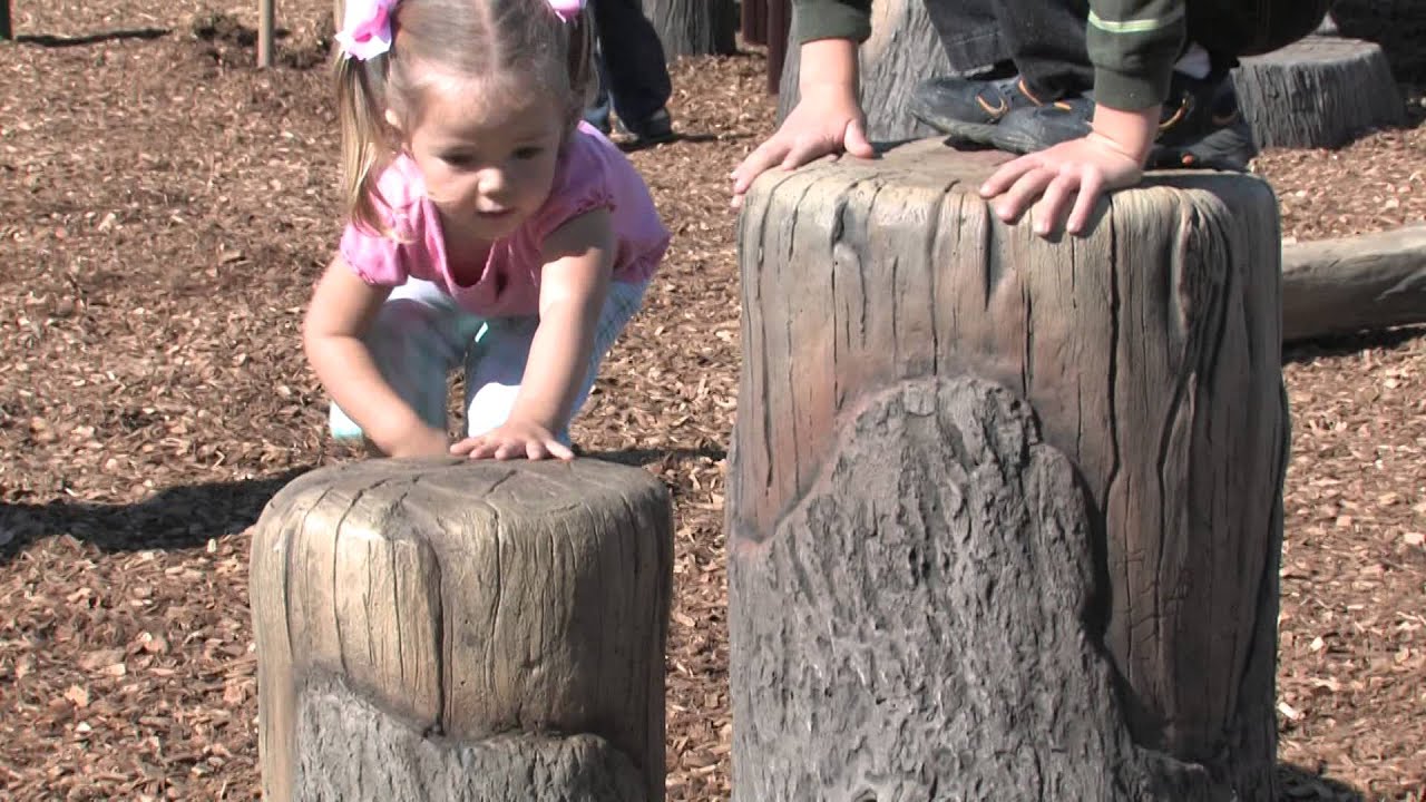 Log Steppers - Freestanding Play - Landscape Structures - YouTube