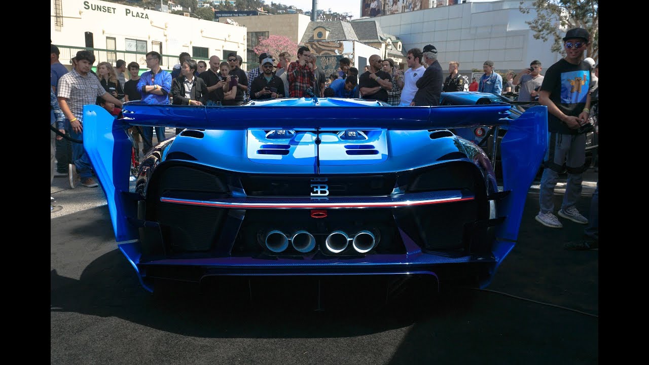 Unveiling of the Bugatti Chiron Vision GT! (May include Start-up) - YouTube