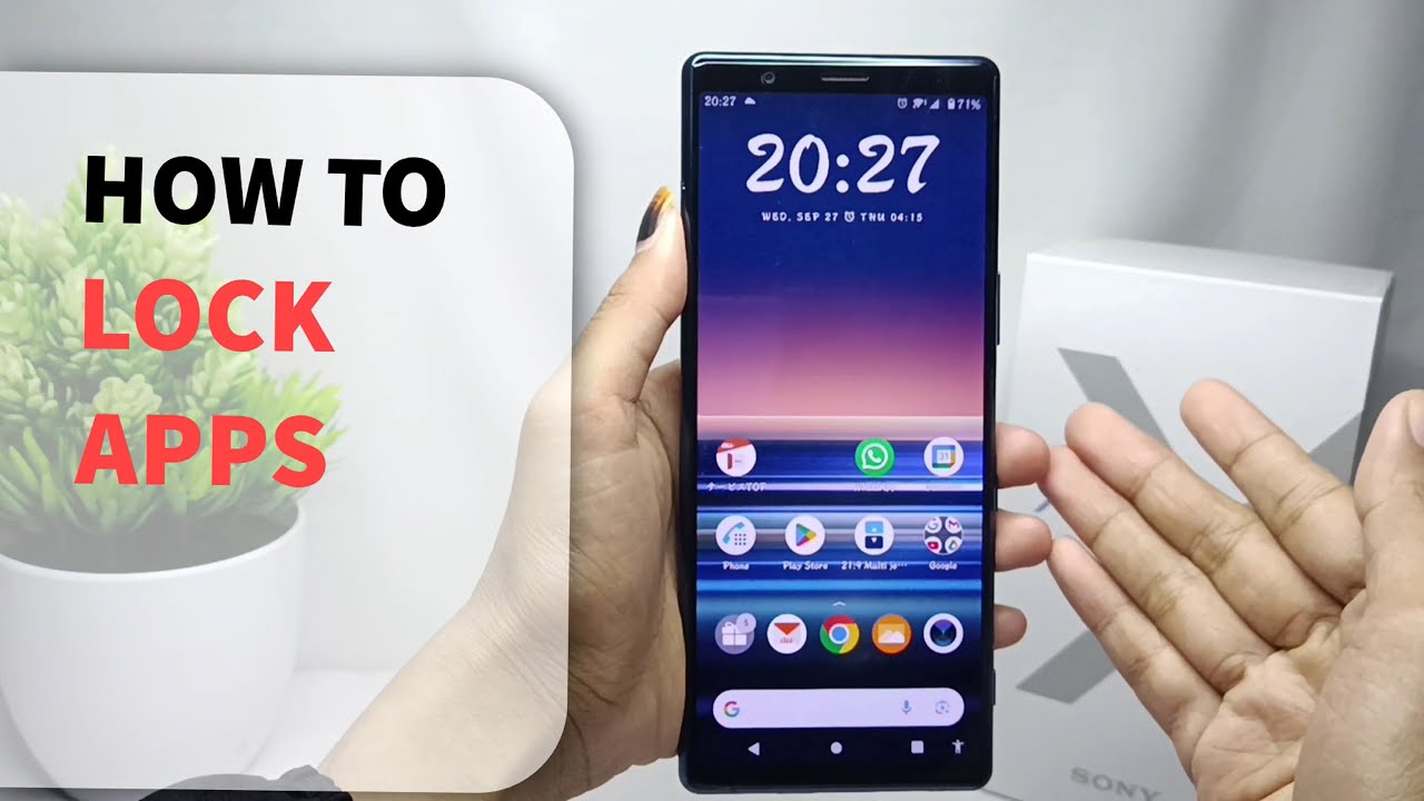 Sony Xperia | How to Lock Apps - YouTube