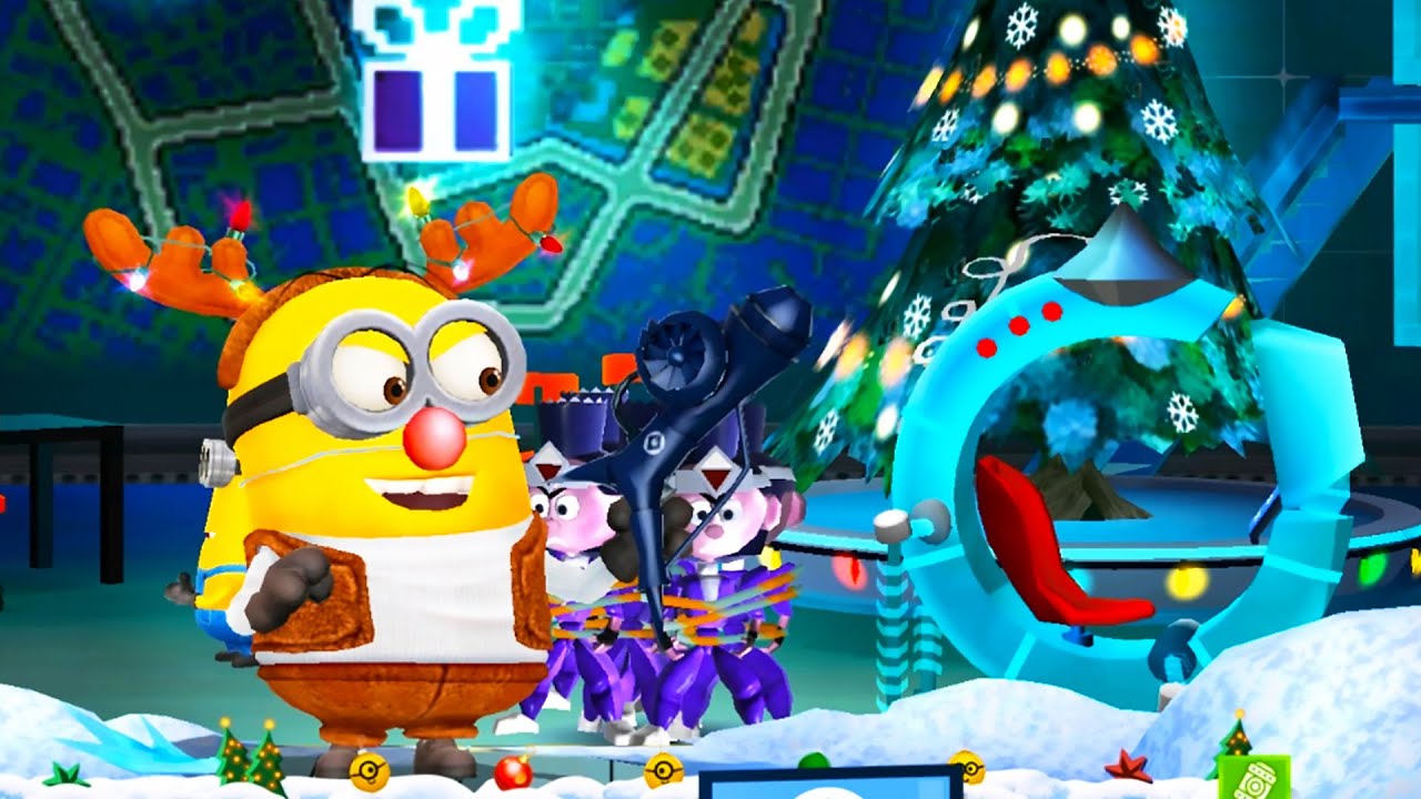 Reindeer Minion joins New year event - Stolen presents - YouTube