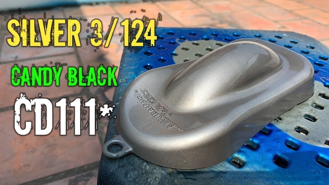 How to Spray Samurai Paint Silver + Candy black - YouTube