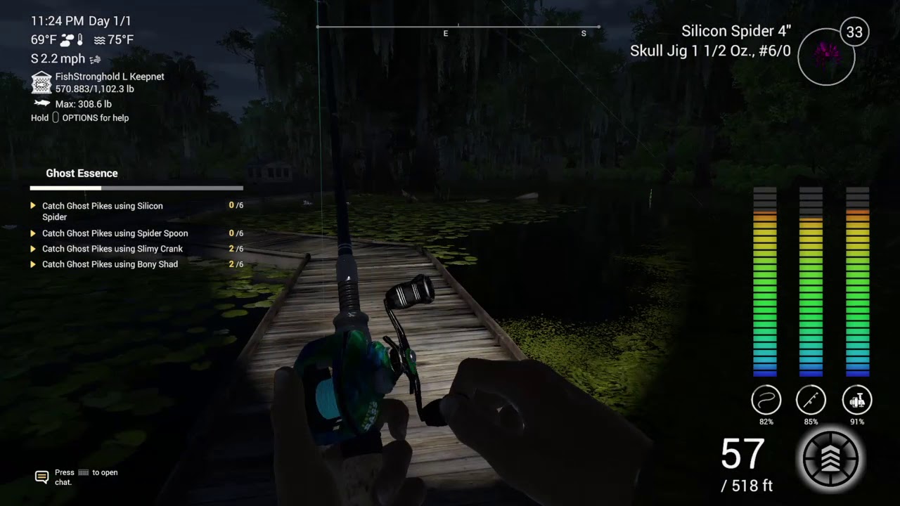 FishingPlanet Louisiana ghost Pike Spawn (spider) - YouTube