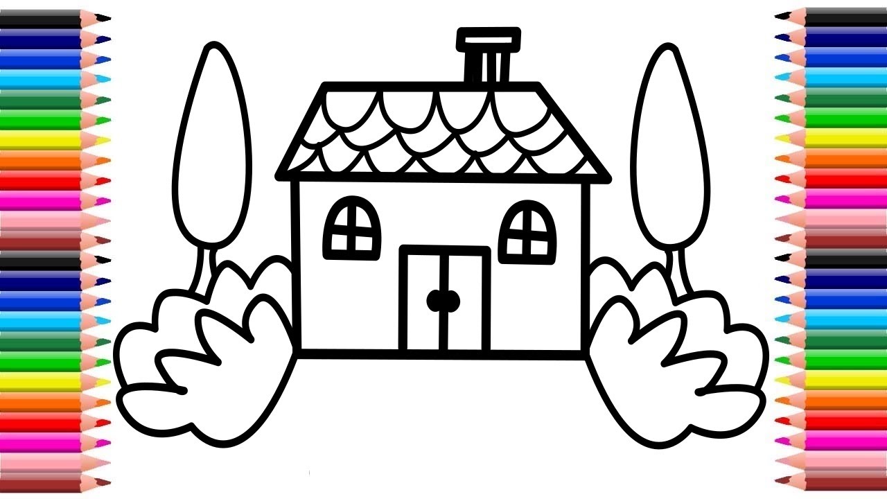 kids drawing | House drawing for toddlers | Learning Videos for kids ...