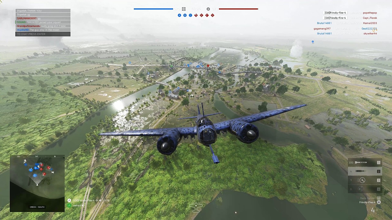 Ju-88 C Bomber | Twisted Steel Map | 55-0 | Battlefield V Full Game ...