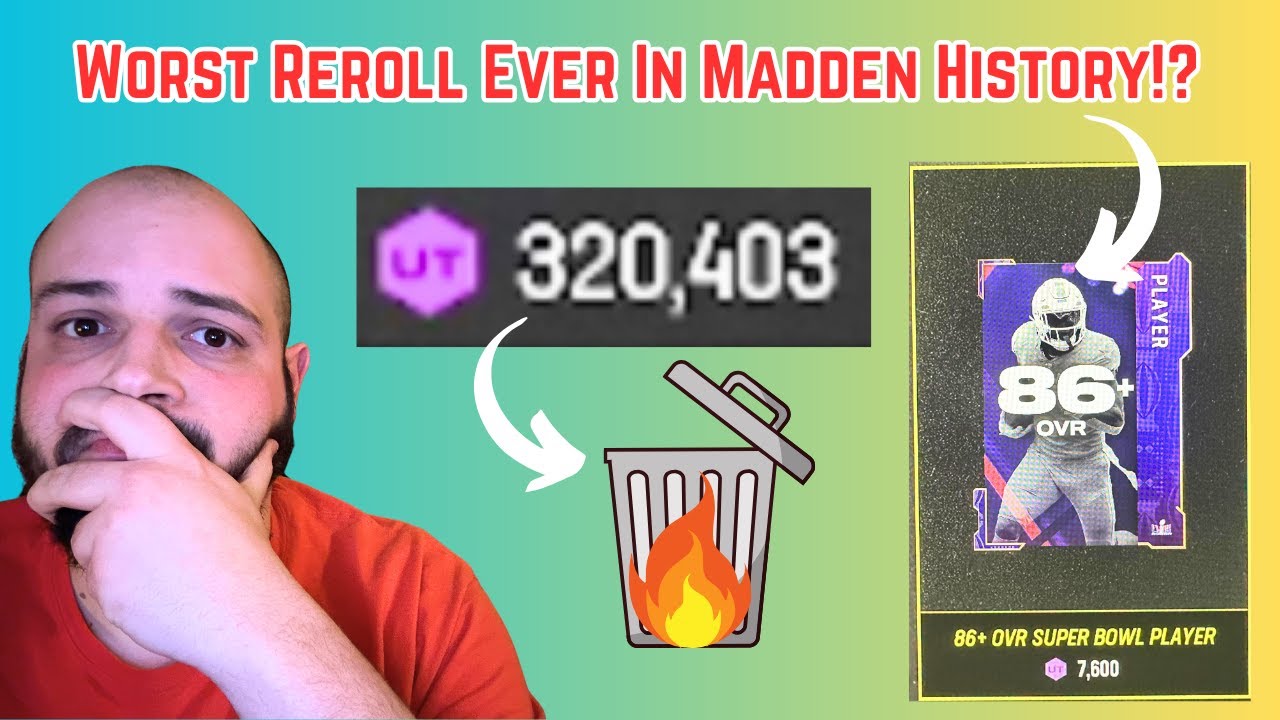 The Worst Reroll In Madden History!?... STAY FAR AWAY!!! - YouTube