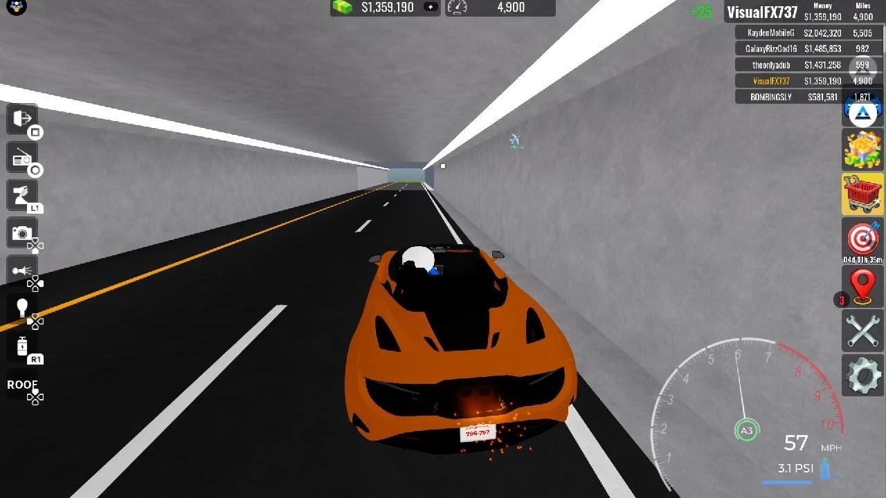 Driving in first person mode in Roblox vehicle legends with one of my ...